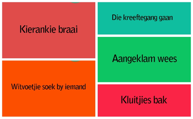 Lekker Afrikaanse idiome III - Voertaal